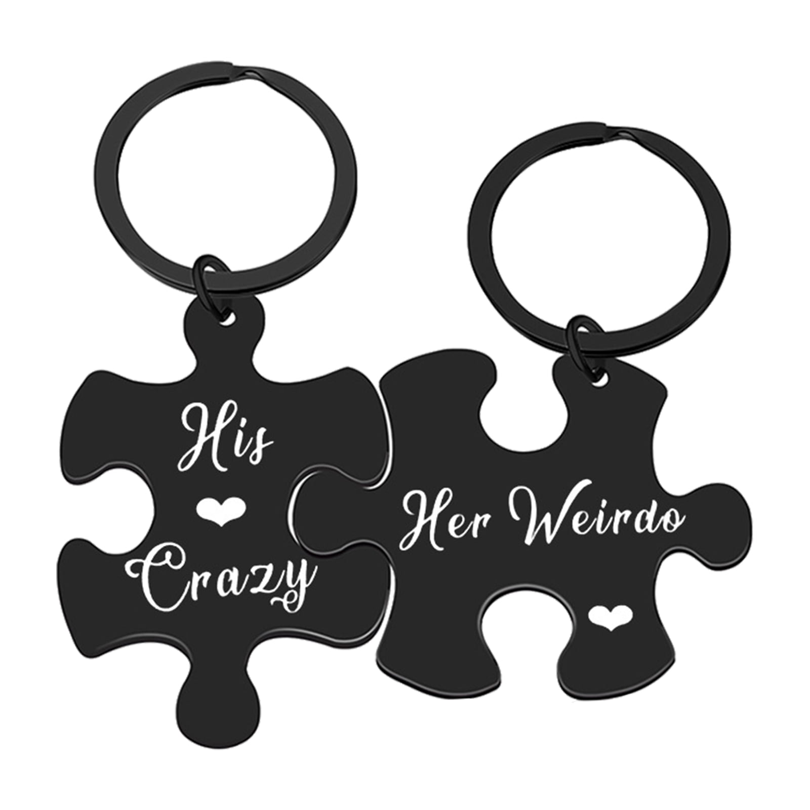 New Keychain Stainless Steel Crazy And Weirde Keyring Puzzle Lanyards ...