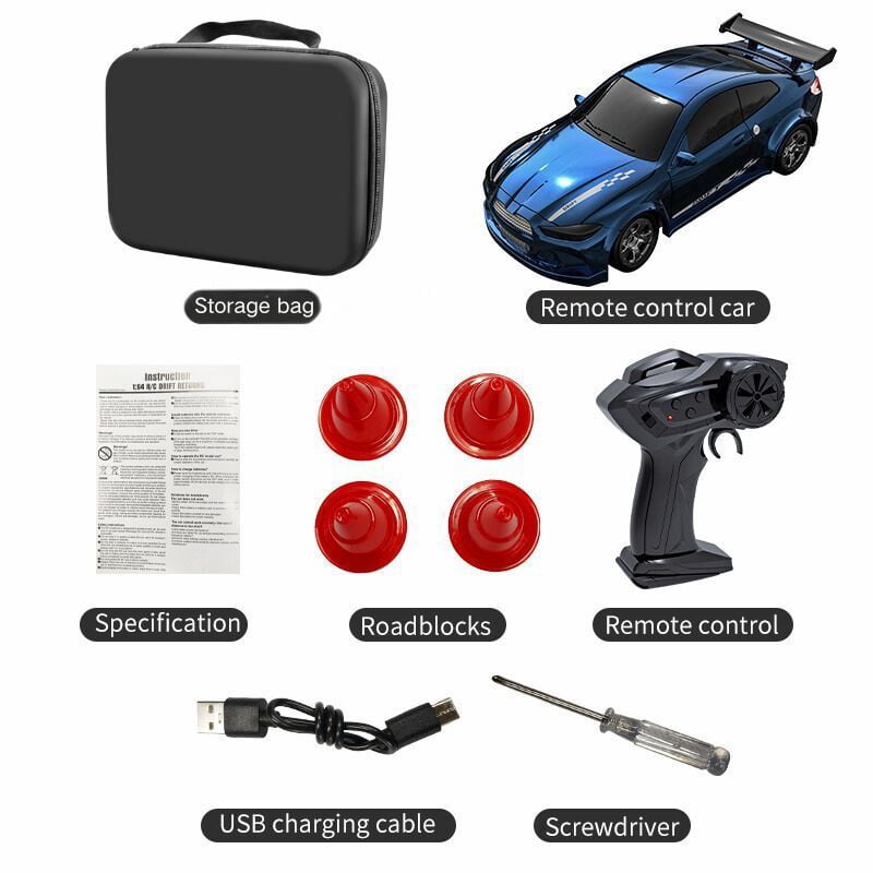 New Kf20 1:64 Drift Rc Car Four-wheel remote-controlled racing car Full ...