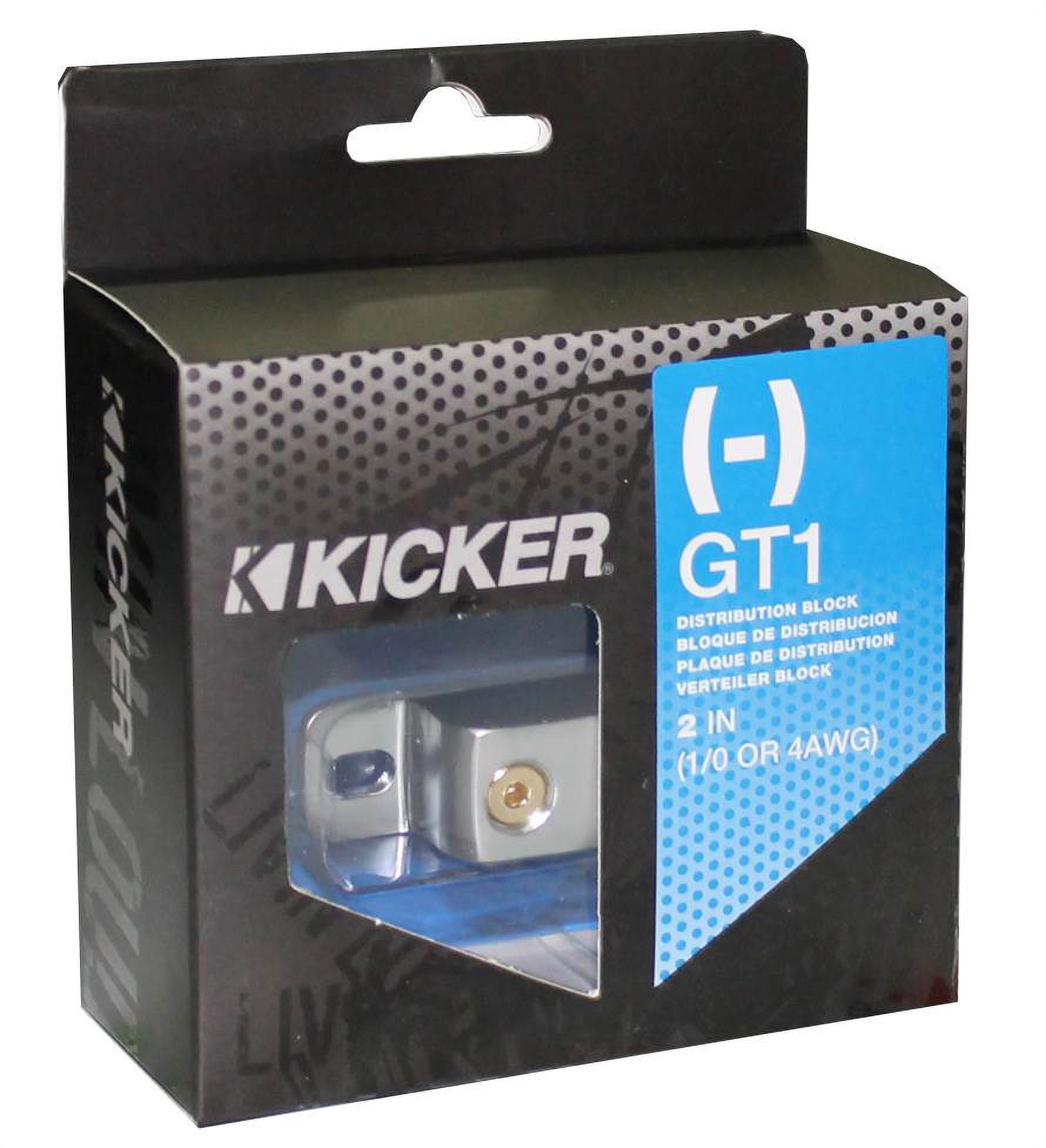 New Kicker 09GT1 Ground Terminal Distribution Block 2) 1/0 or 4 Gauge ...