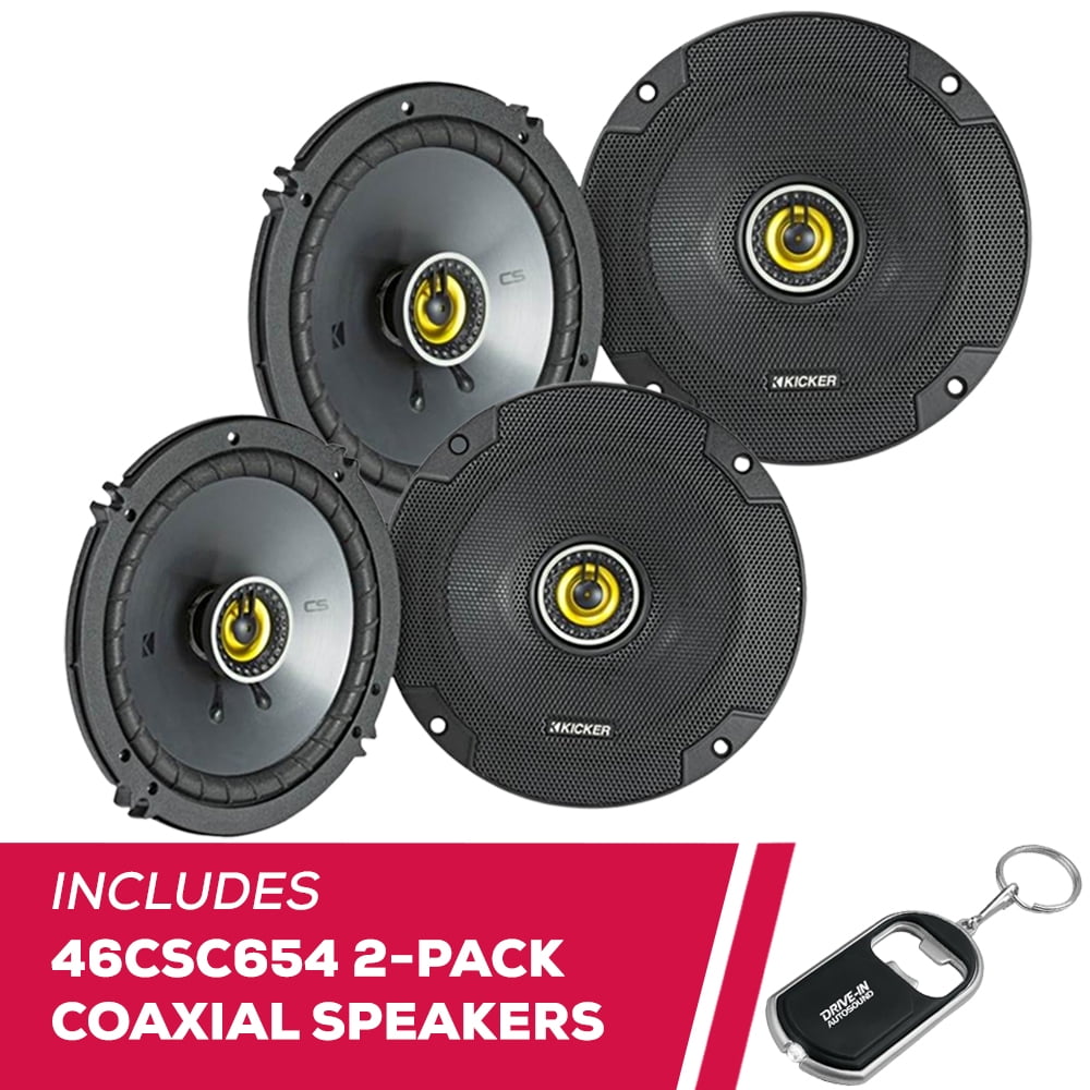 New Kicker 2 Pairs Of 46CSC654 CS Series 6.5" 300W Peak Power 2-Way ...