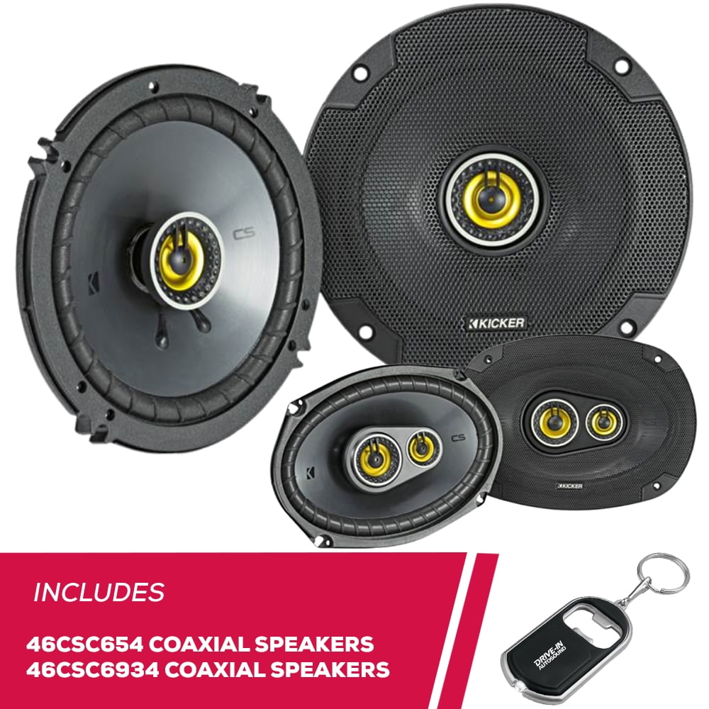 New Kicker 46CSC654 CS Series 6.5" Coaxial Speaker & 46CSC6934 6"x9 ...
