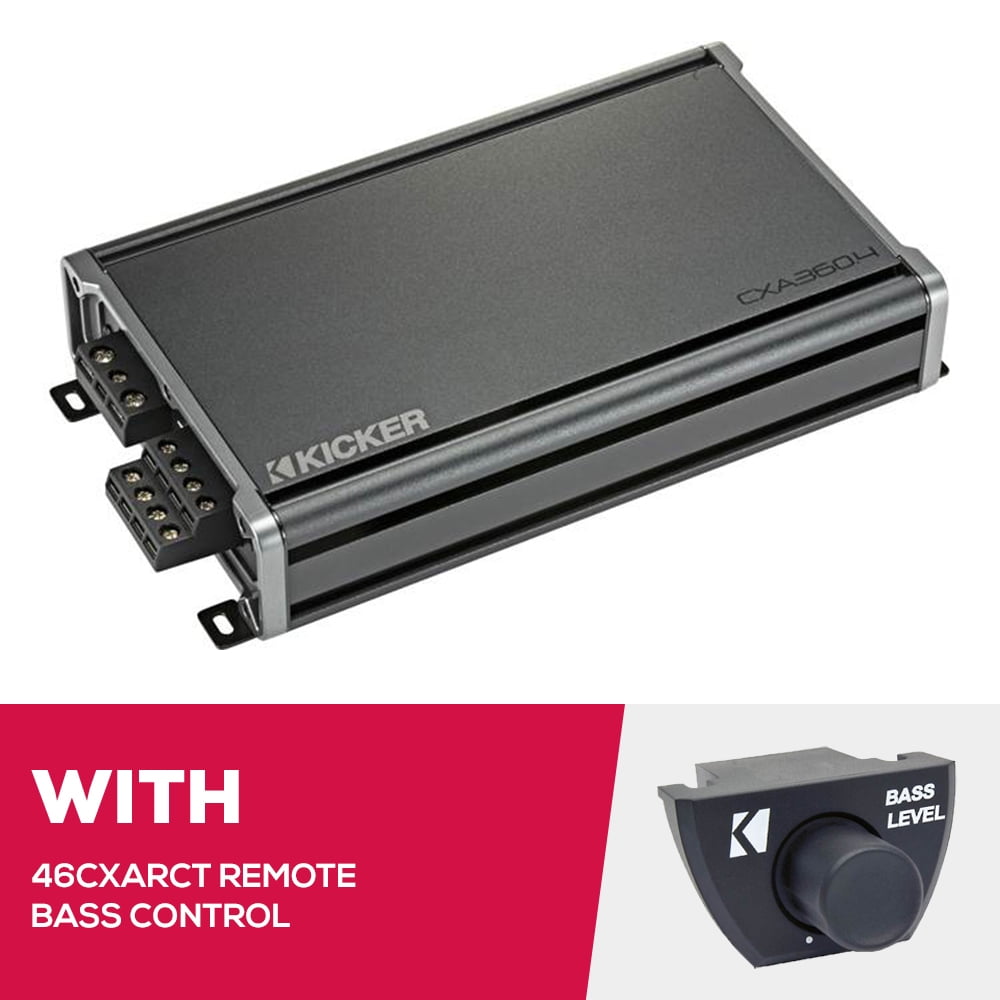 New Kicker 46CXA3604T 4 Channel Car Amplifier and 46CXARCT Dash-Mount ...