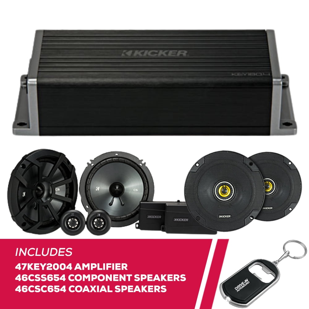 New Kicker 47KEY2004 Amplifier With 46CSS654 Component and 46CSC654 ...