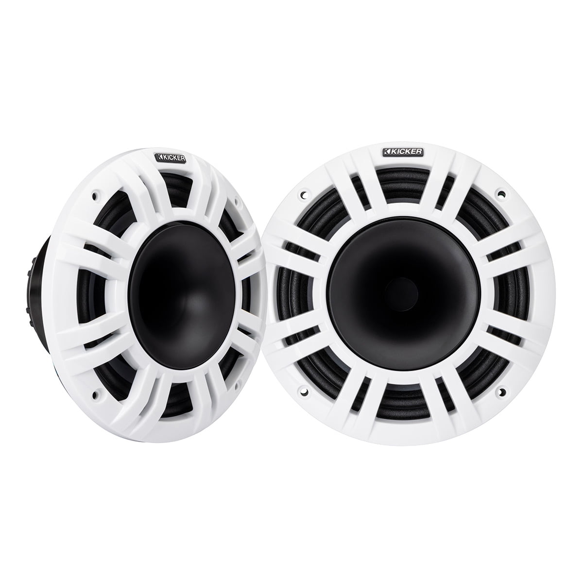 Kicker KMXL8 8" Marine Horn-Loaded Coaxial Speakers - Pair - Walmart ...