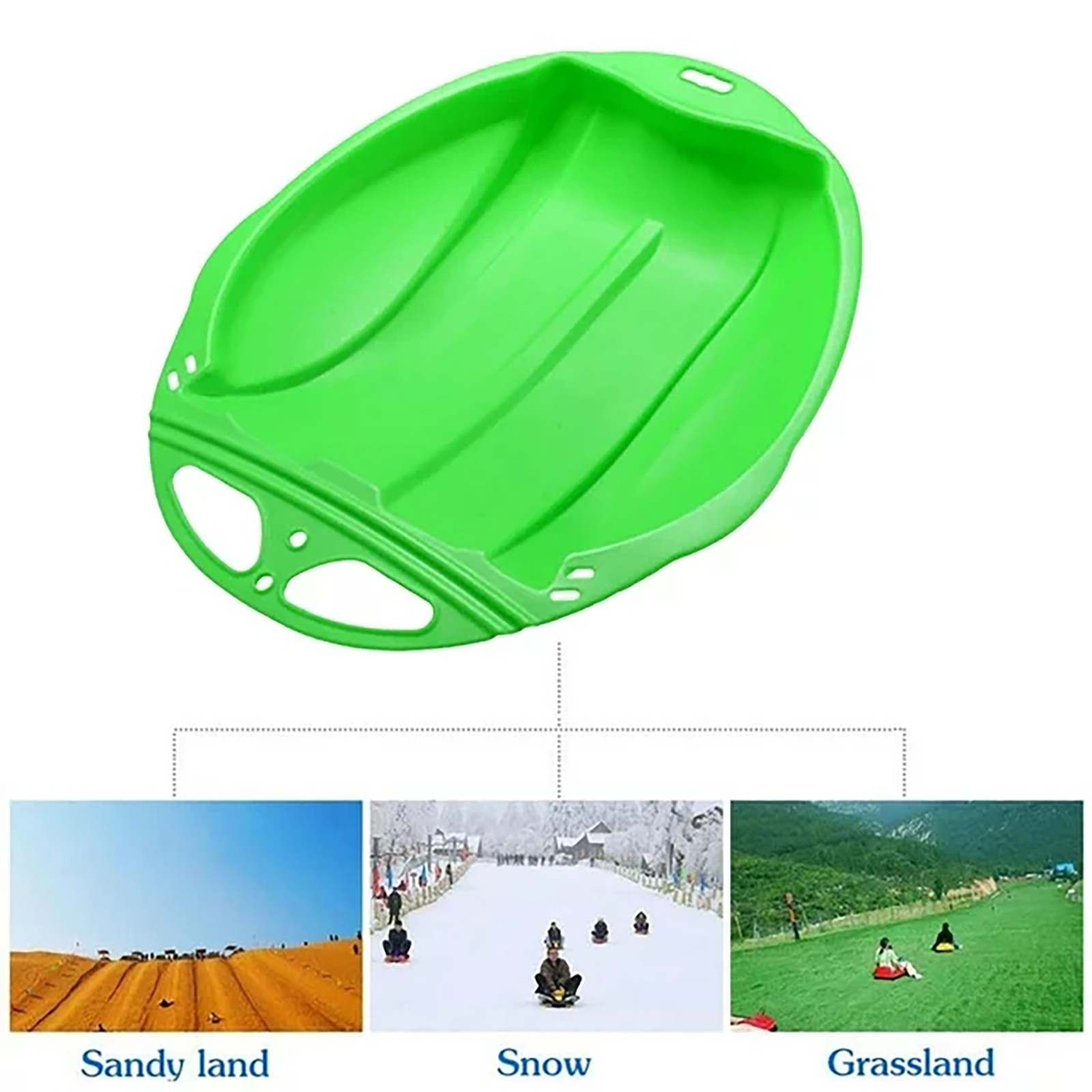 New Kids And Adult Round Sand Slider Disc Toy Snow Sled Ski Pad Board ...