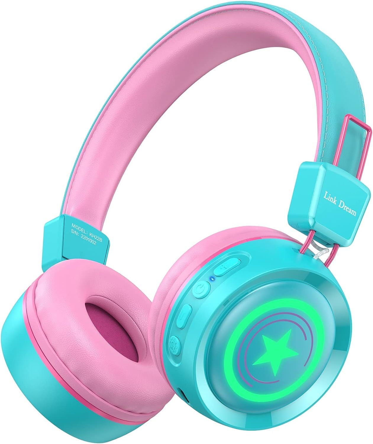 Kids Bluetooth Wireless Headphones, KH22B, Adjustable, Foldable, Over ...
