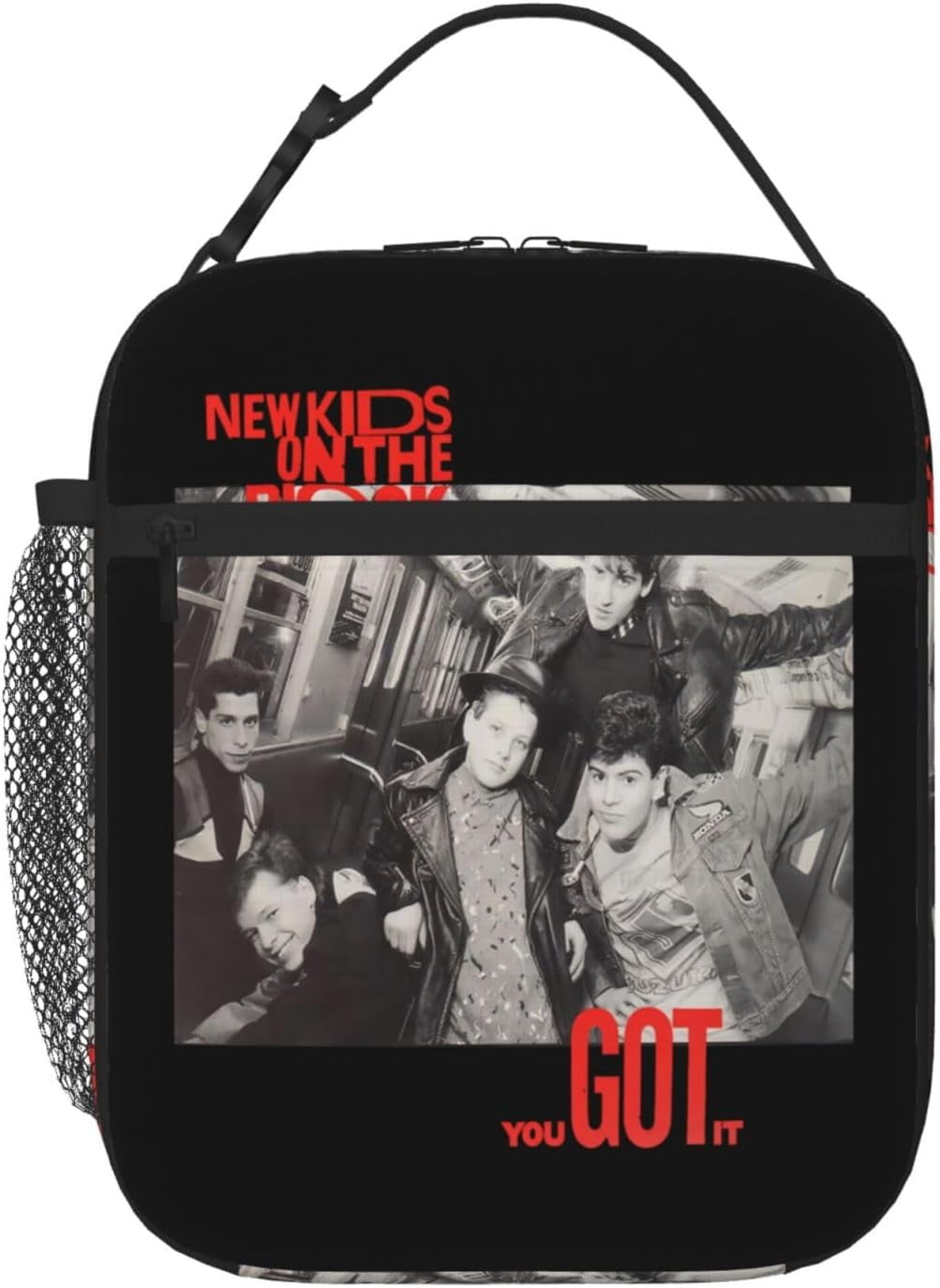 New Kids On The Block Lunch Bag For Man Women Reusable High-Capacity ...