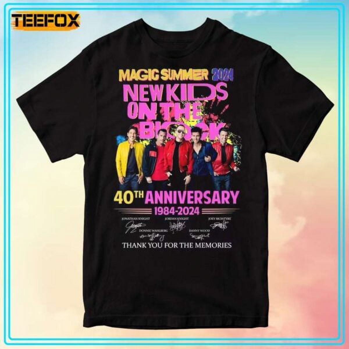 New Kids On The Block Magic Summer 2024 40th Anniversary 1984 – 2024 T ...