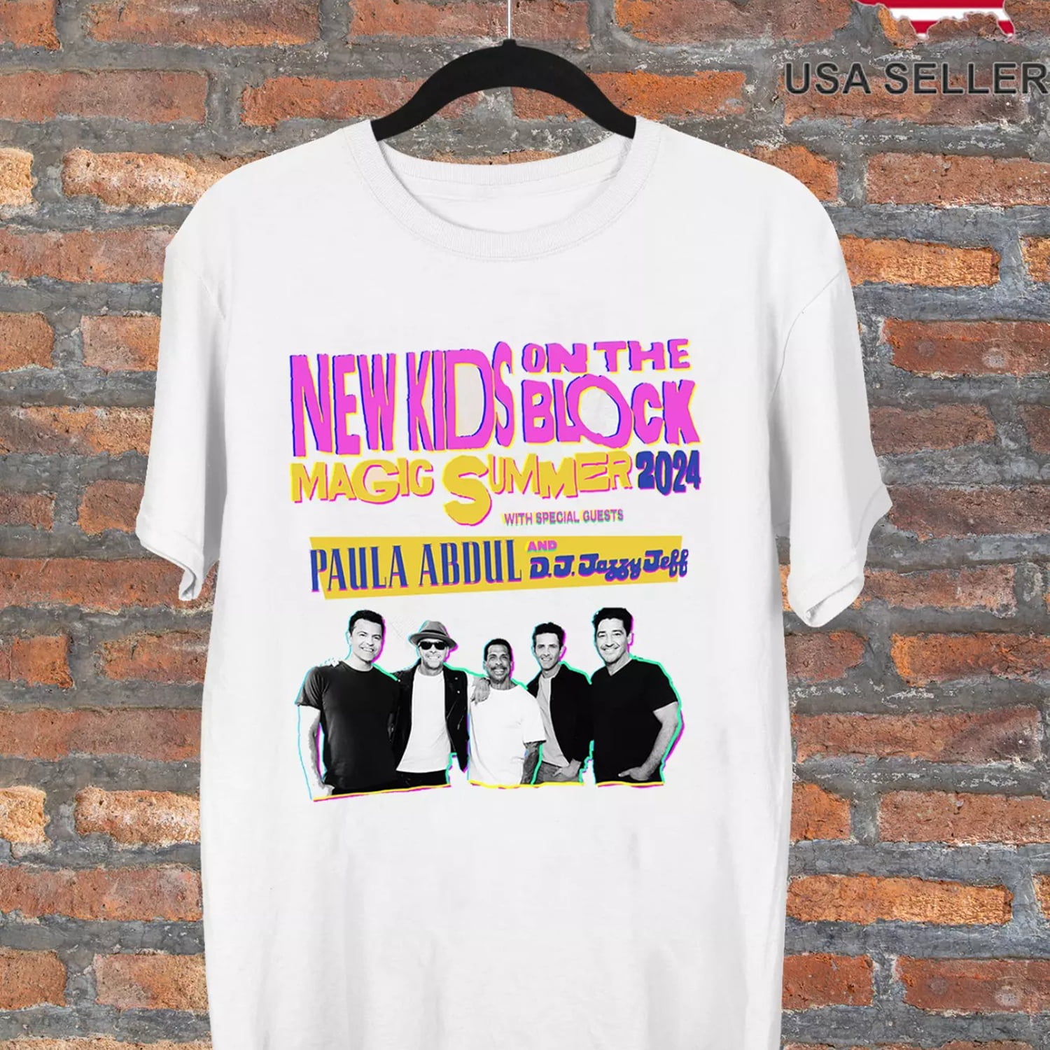 New Kids On The Block Magic Summer 2024 Tour T Shirt Full Size for men ...