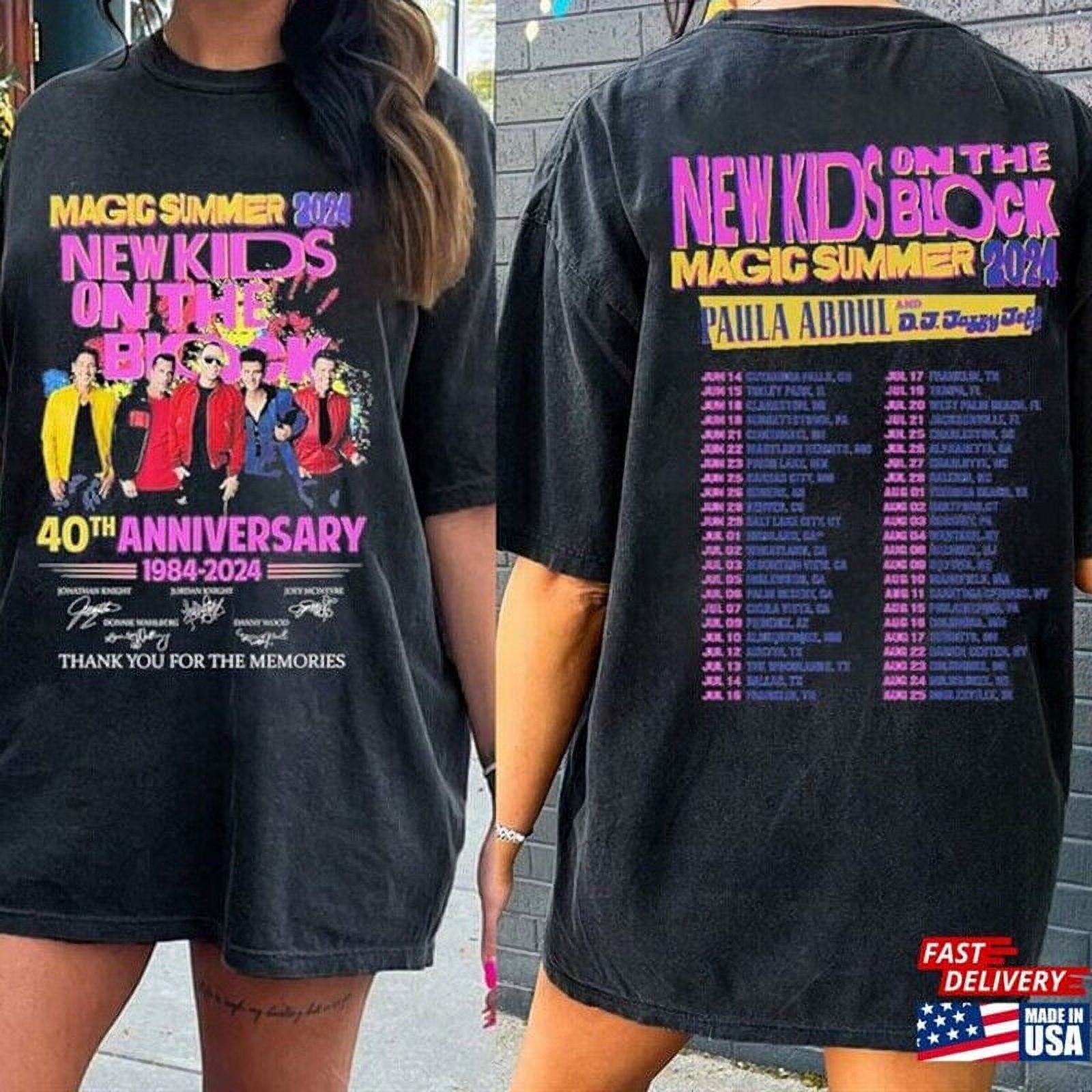 New Kids on the Block The Magic Summer Tour 2024 40th Anniversary T ...