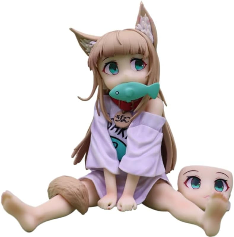 New Kinako Figure Replacement Face Eating Fish Kinako Action Figures ...
