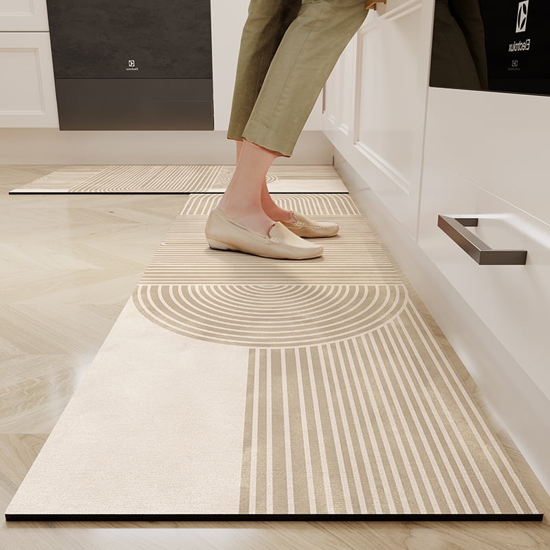 New Kitchen Floor Mat Diatom Mud Pad Super Absorbent Bath Pad Anti-Slip ...