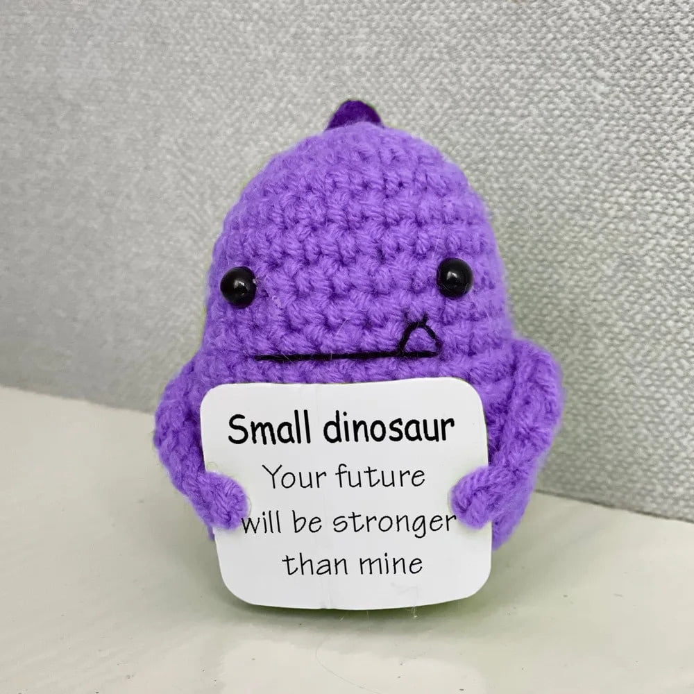 New Knitted Positive Turtle Doll Handmade Emotional Support Positive ...