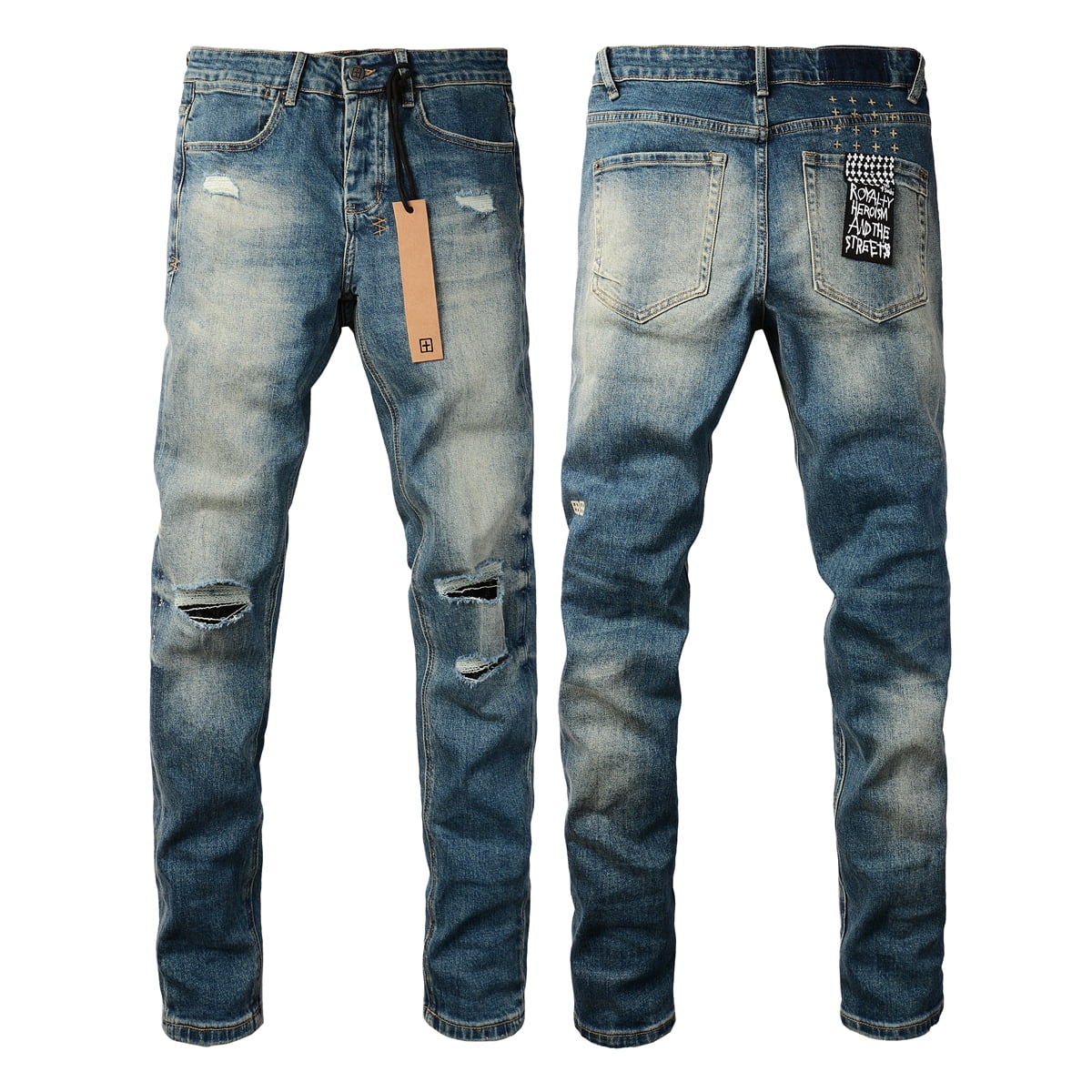 New Ksubi Jeans Men's 2025 High Quality Streetwear Slim Fit Stretch ...