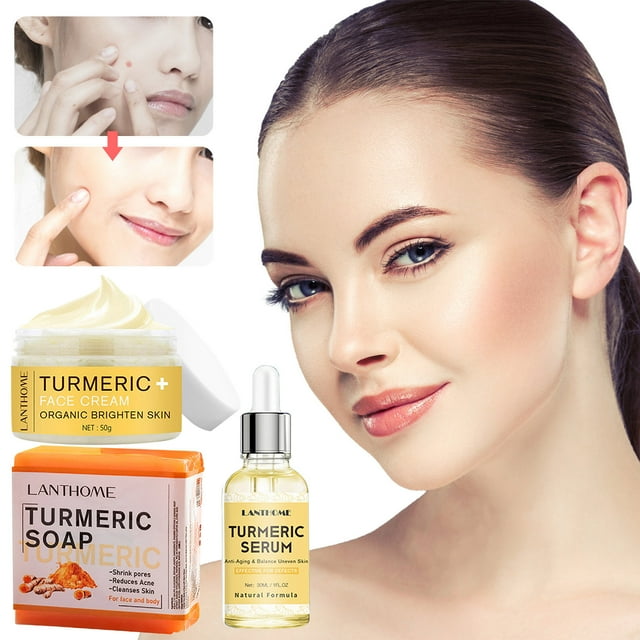 New Kurkuma Seife,Turmeric Set Skin Care Set Three-Piece Set,Turmeric ...