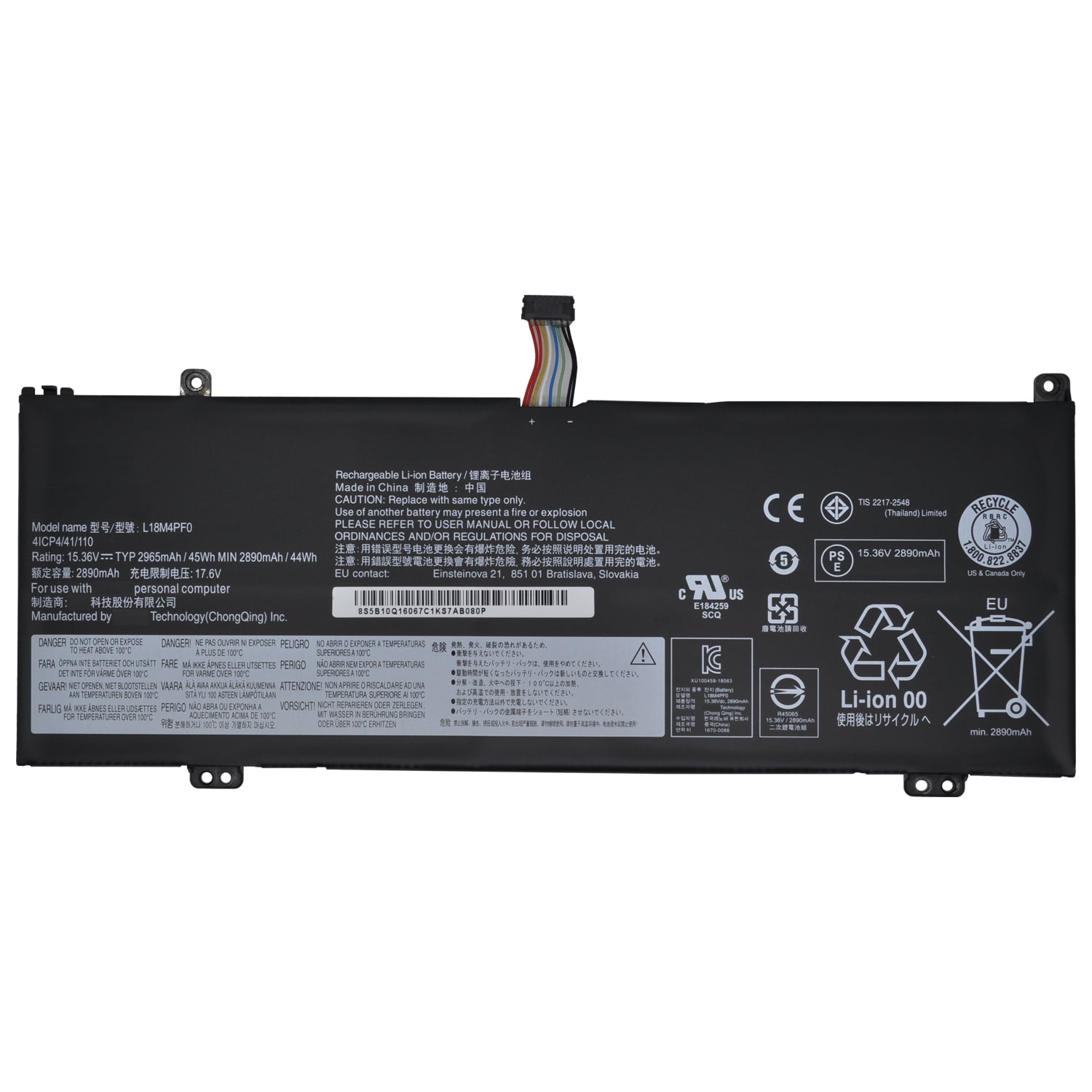 New L18M4PF0 Laptop Battery for Lenovo ThinkBook 13S-IML 14S-IML 13S ...