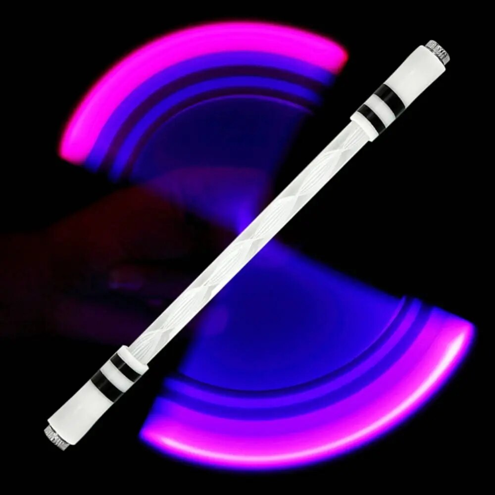 New LED Luminous Spinning Pen Creative Rolling Special Pen Kids Release ...