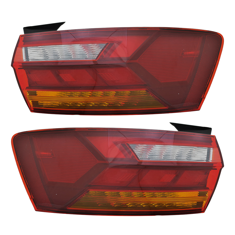 New LED Outer Pair Tail Lights Compatible With Volkswagen Jetta R-Line ...