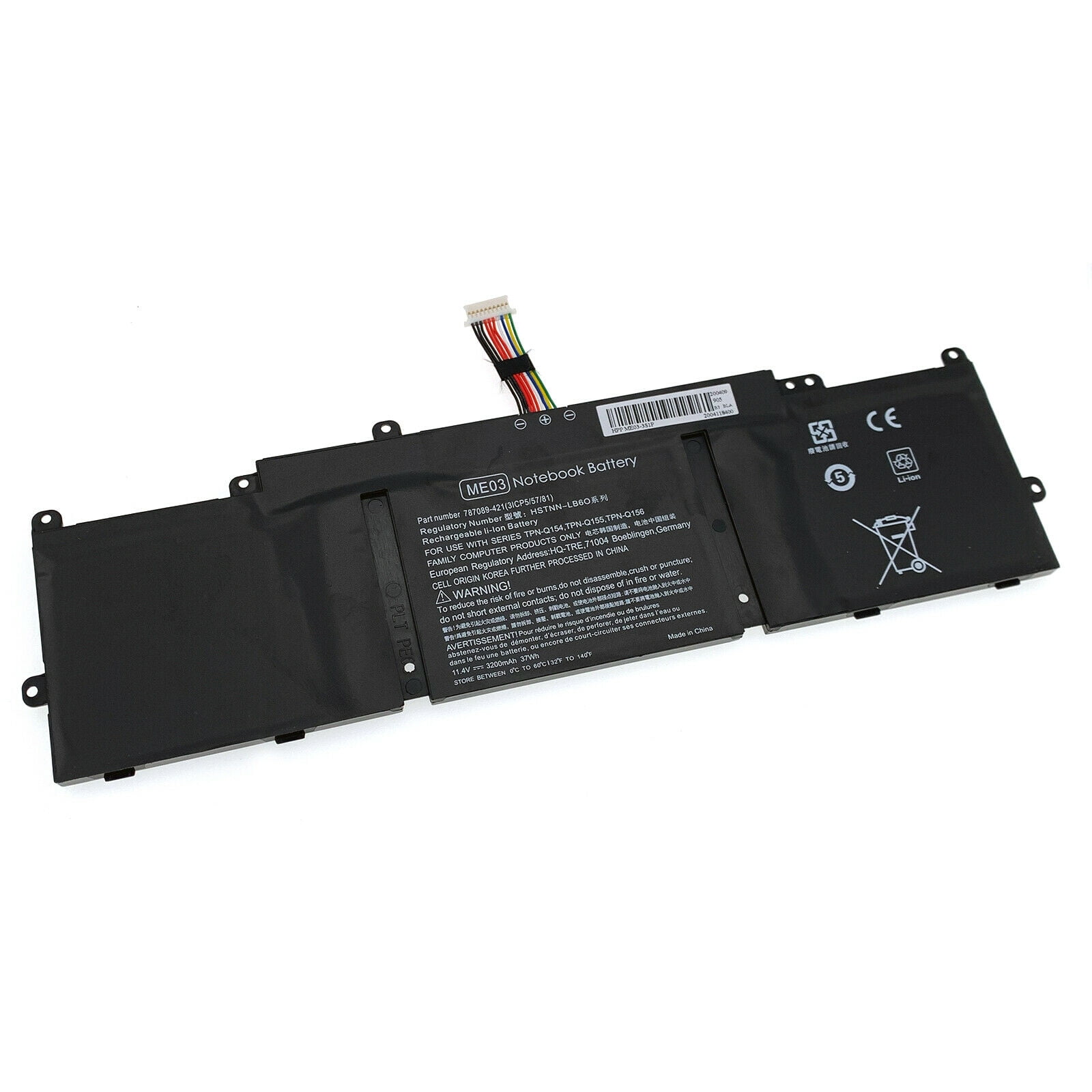 New Laptop Battery For HP Stream 11-d010nr 11-d010wm ME03XL 11.4V 37Wh ...