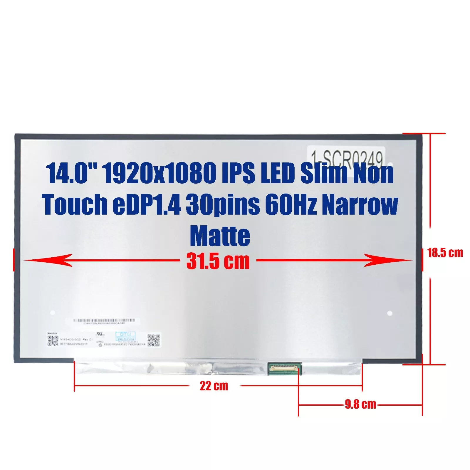 New Laptop Screen Asus Vivobook 14 X413EA-EK321W LQ140M1JW31 ExpertBook ...