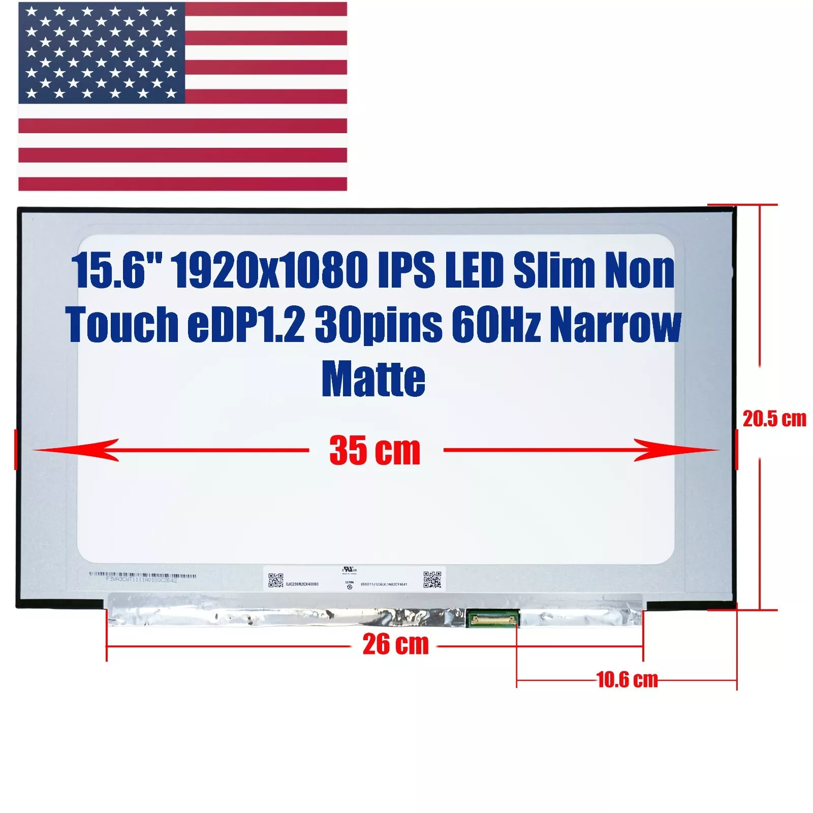 New Laptop Screen fit for Dell Vostro 3500 P90F P90F005 0KRG3X 024GYY ...