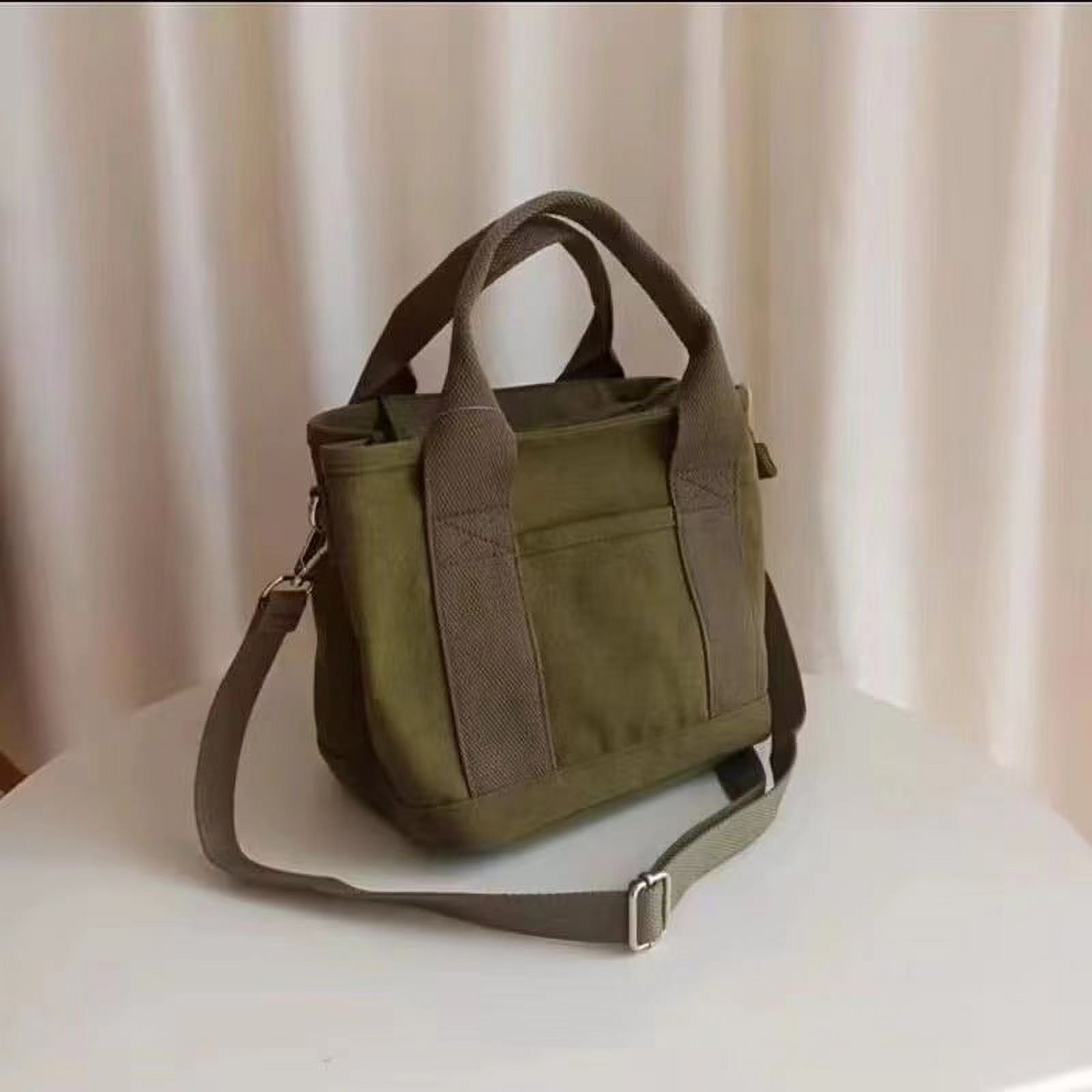 New Large Capacity Multi-Pocket Handbag Women's Canvas Tote Purses ...