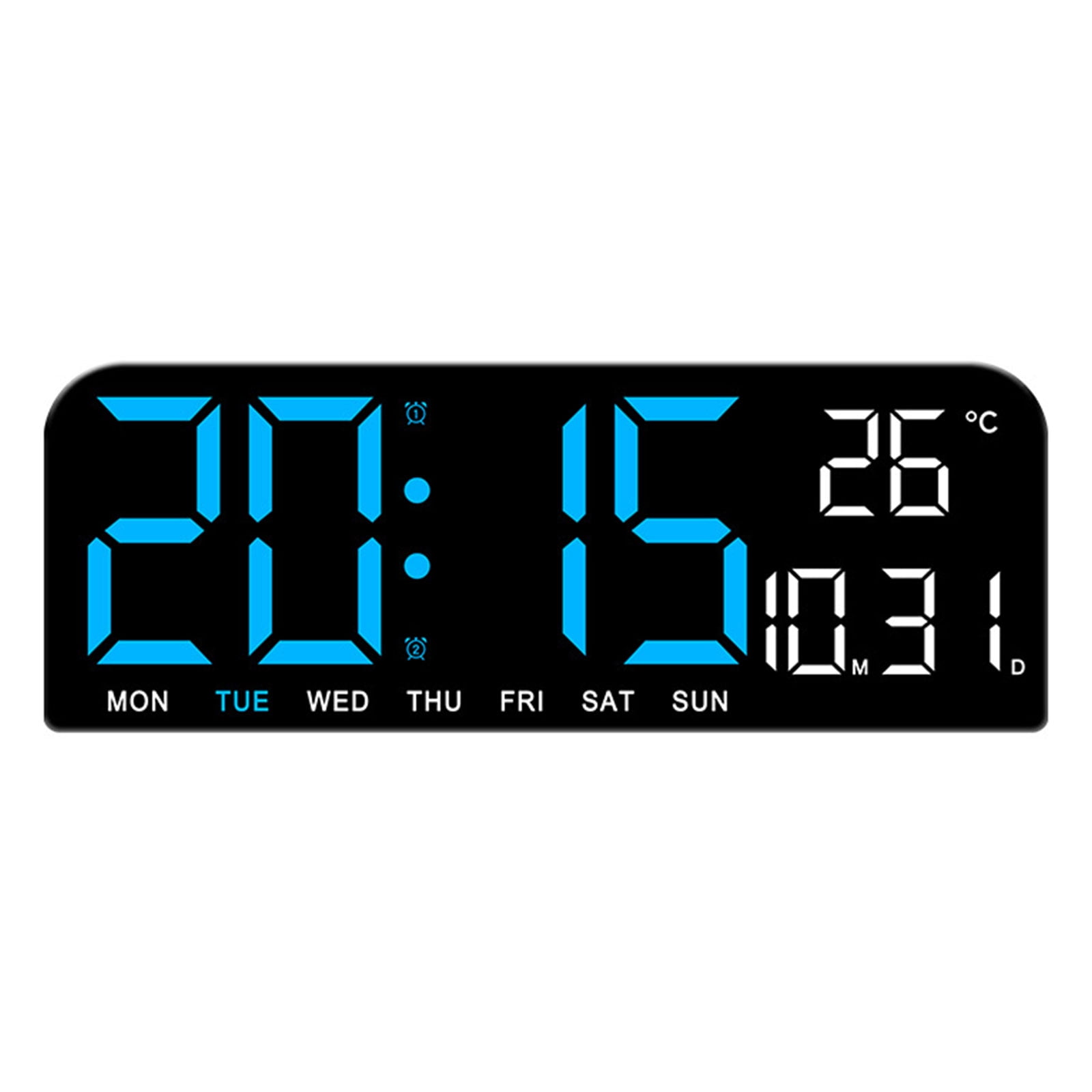 New Large Screen Alarm Clock, Mordern Led Desktop Clock, Creative Clock ...