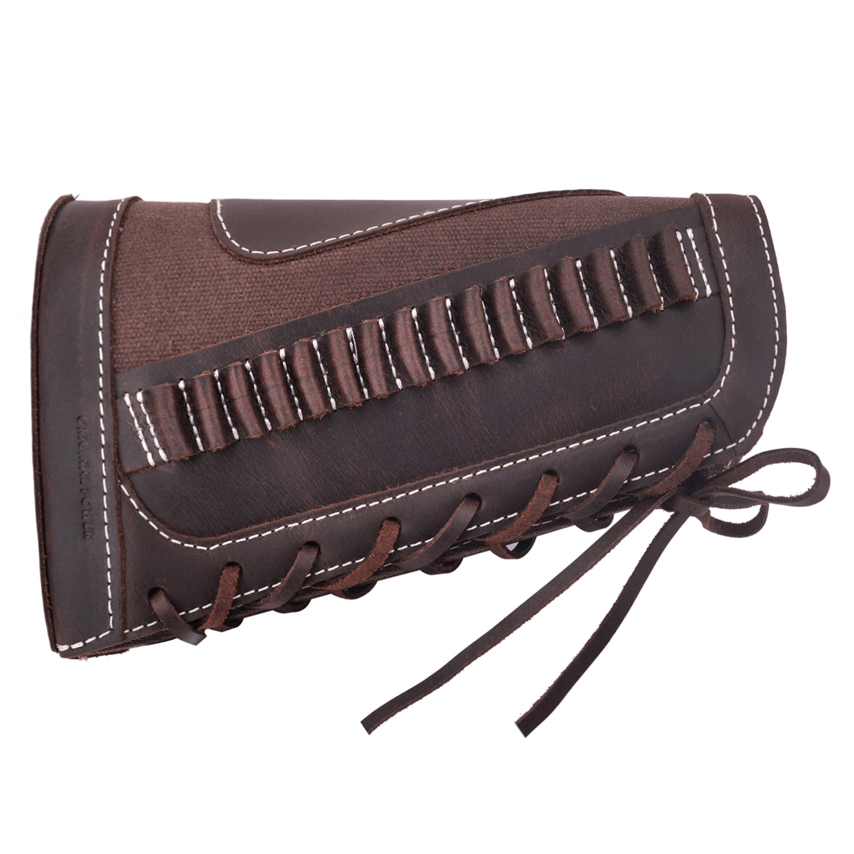 New Leather Buttstock Shell Holder Gun Stock Cover with Pads for .22LR ...