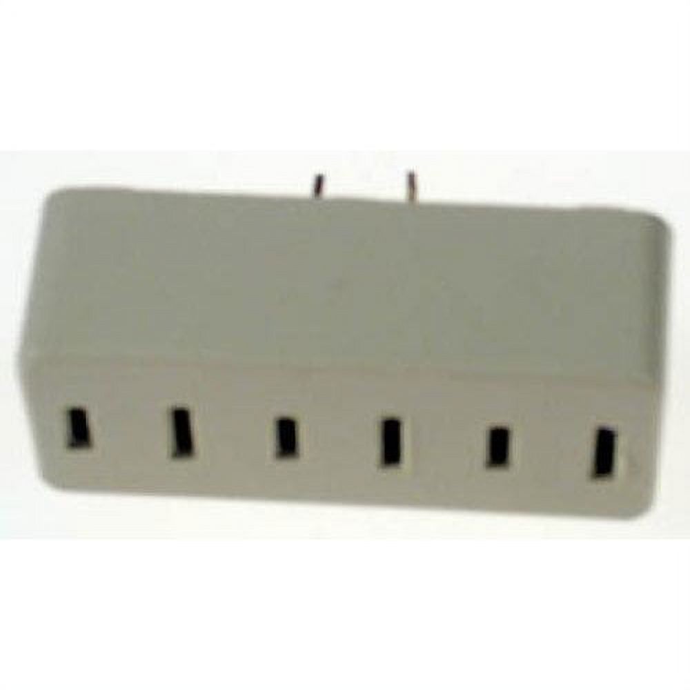 New Leviton Ivory Polarized Triple Tap Outlet Adapter 1-15R 15A 125V 63 ...
