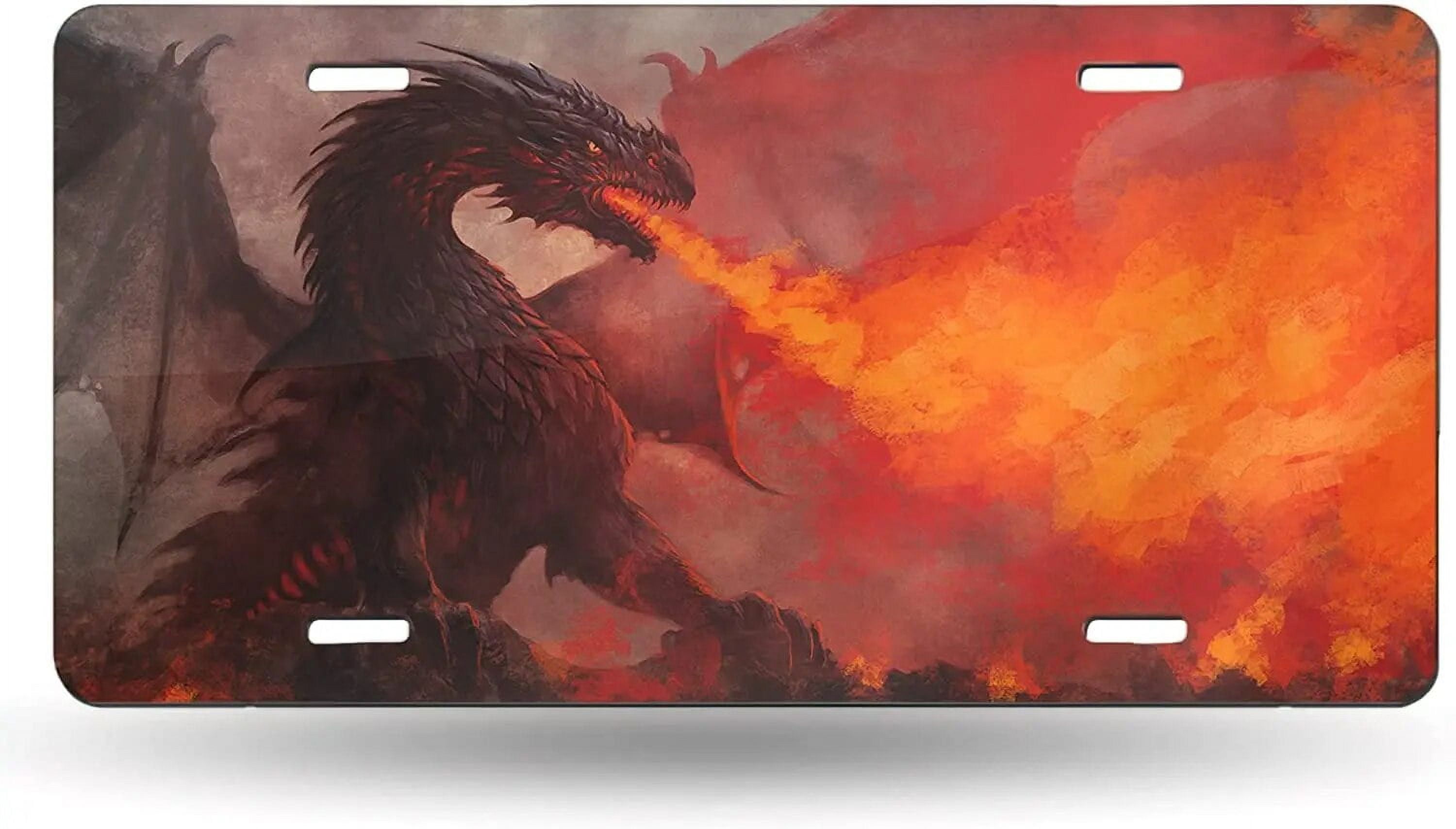 New License Plate 70s Retro Floral Decorative Car Front Metal Car Plate ...