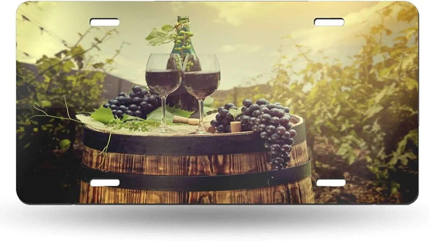 New License Plate Beautiful Sunflower with Butterfly Decorative Car ...