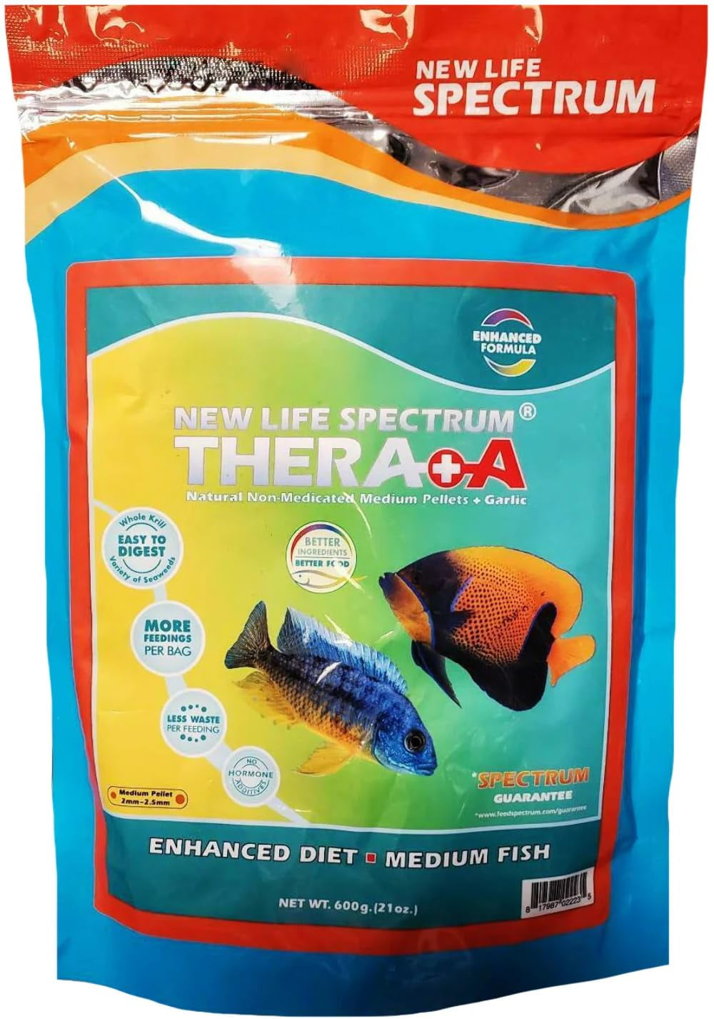 New Life Spectrum Thera+A Medium Fish, 2mm-2.5mm, 600 Grams - Walmart.com