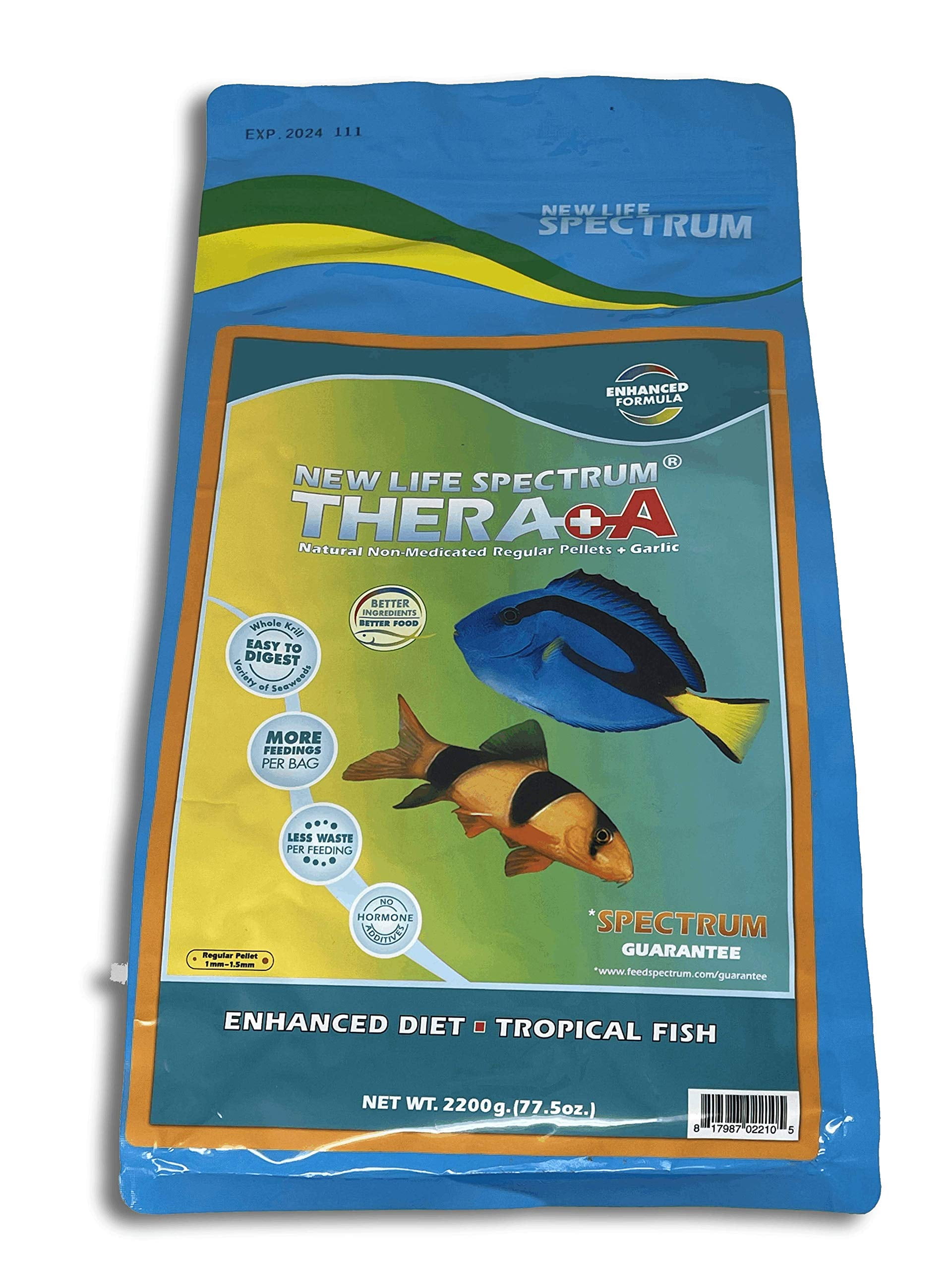 New Life Spectrum Thera+A Regular Pellet Bag for Fresh & Saltwater Fish ...