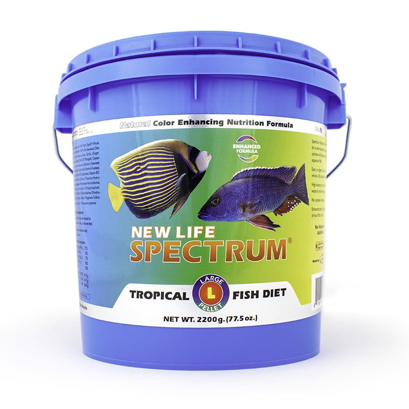 New Life Spectrum Tropical Fish Diet Fish Food Pellets, Large (3-3.5mm ...