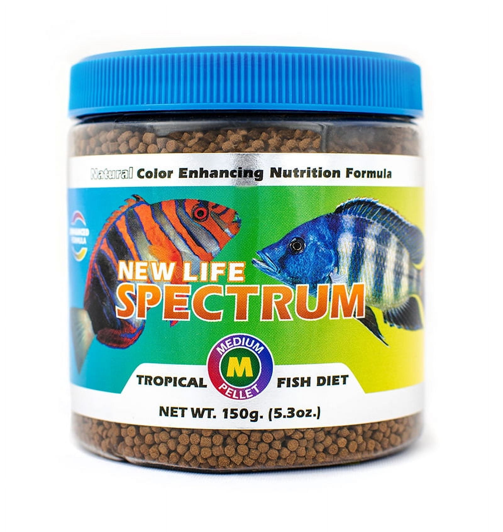 New Life Spectrum Tropical Fish Diet Fish Food Pellets, Medium (2-2.5mm ...