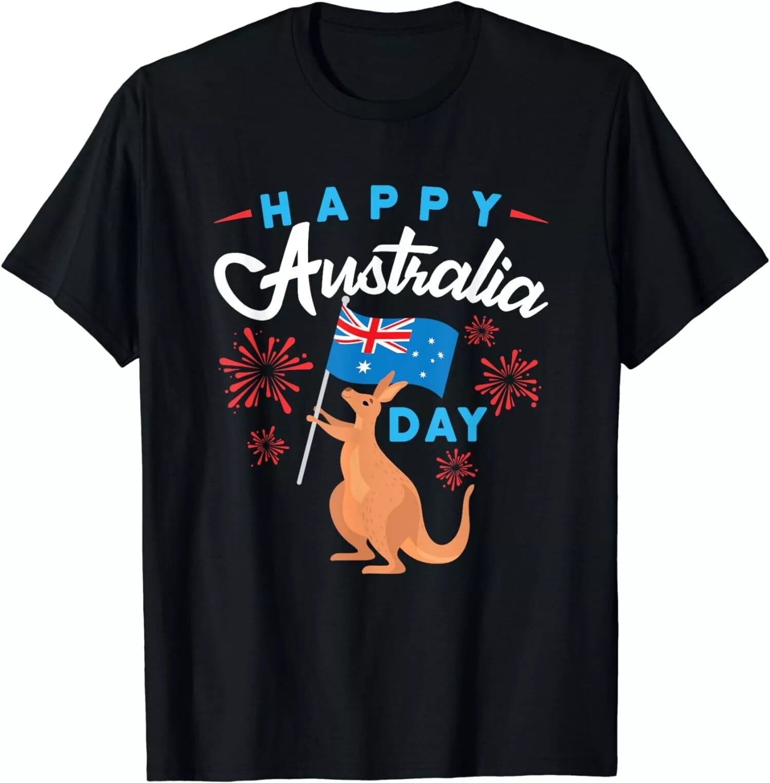 New Limited Happy Australia Day Kangaroo Australia Flag Down Under T ...