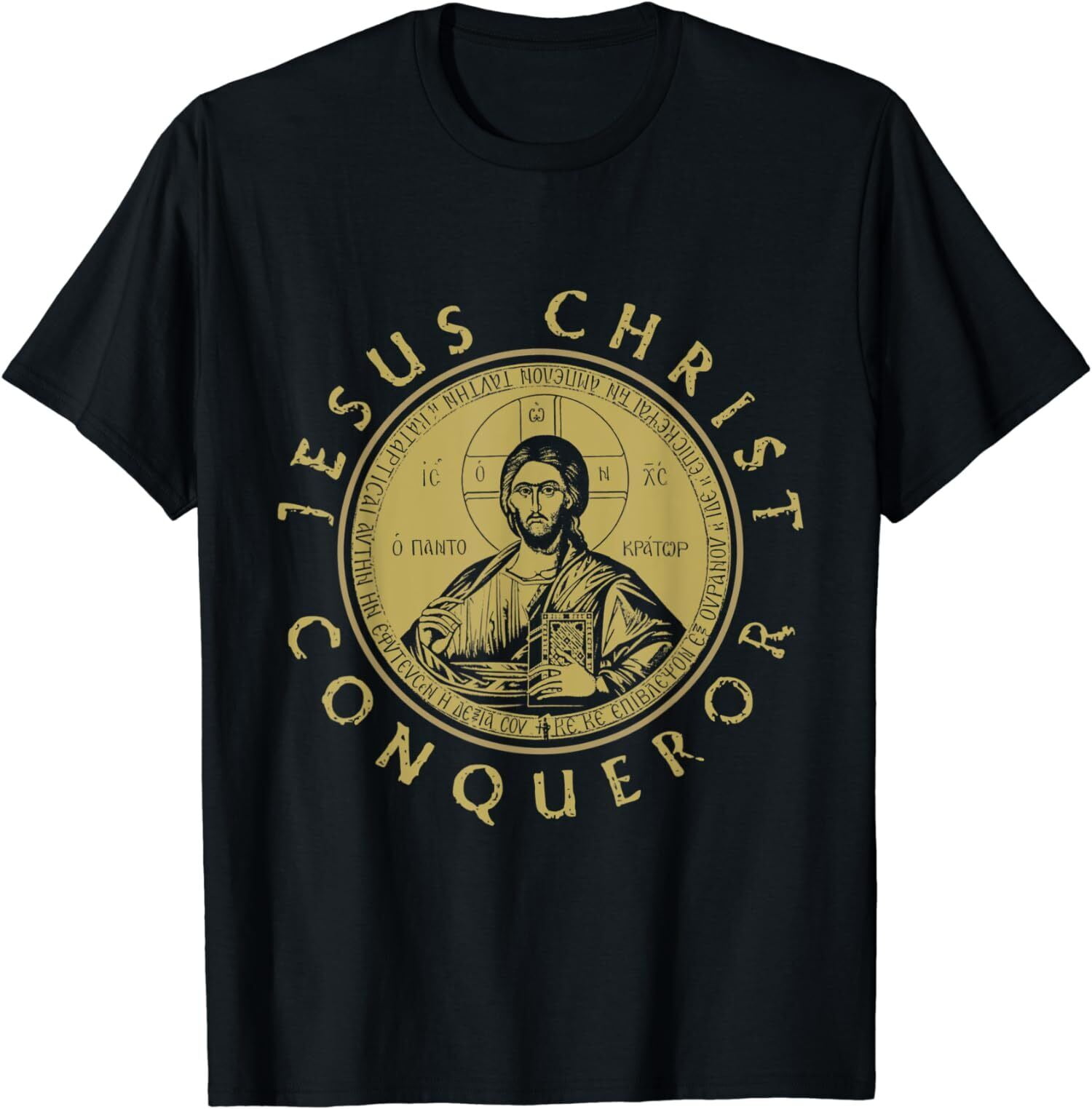 New Limited Jesus Christ Conqueror Orthodox Christianity T-Shirt ...