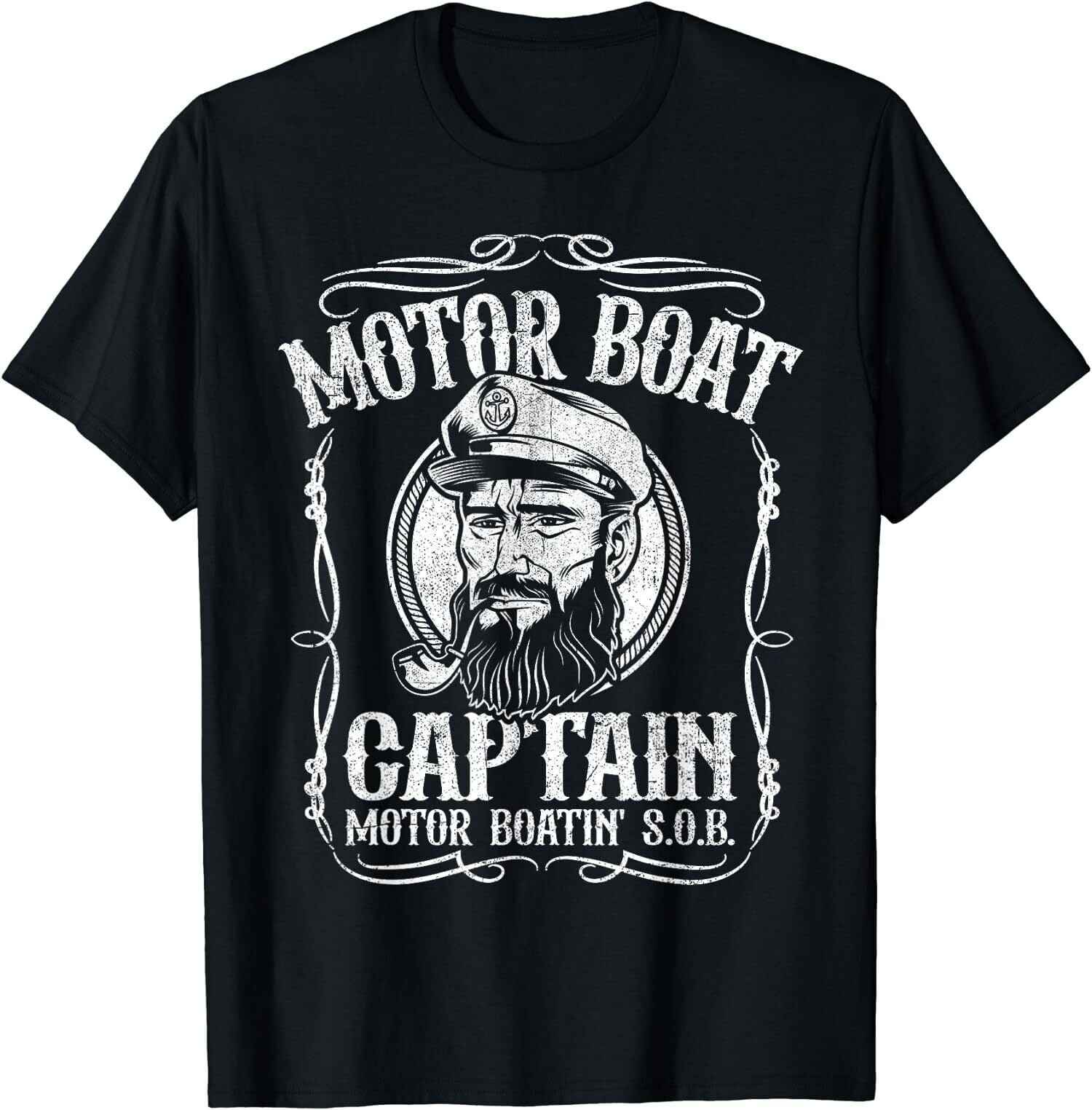 New Limited Motor Boat Captain Funny Boating Motorboating Lake T-Shirt ...