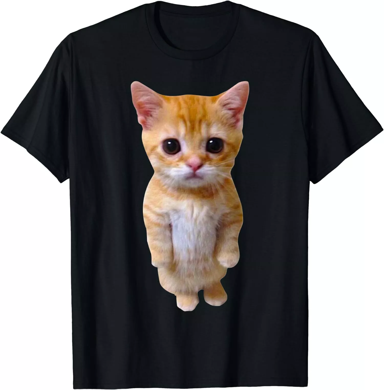 New Limited Sad Crying Cat Munchkin Kitty Meme El Gato Meme T-Shirt ...