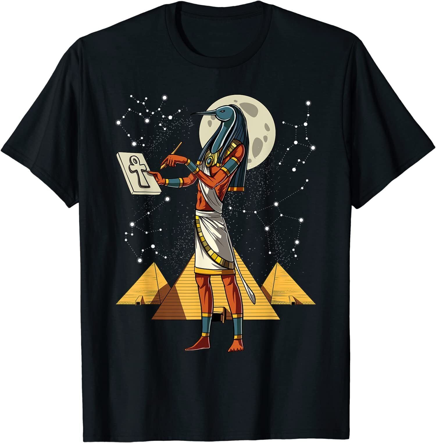 New Limited Thoth Egyptian God Ancient Egyptian Pyramids Ankh Symbol T ...