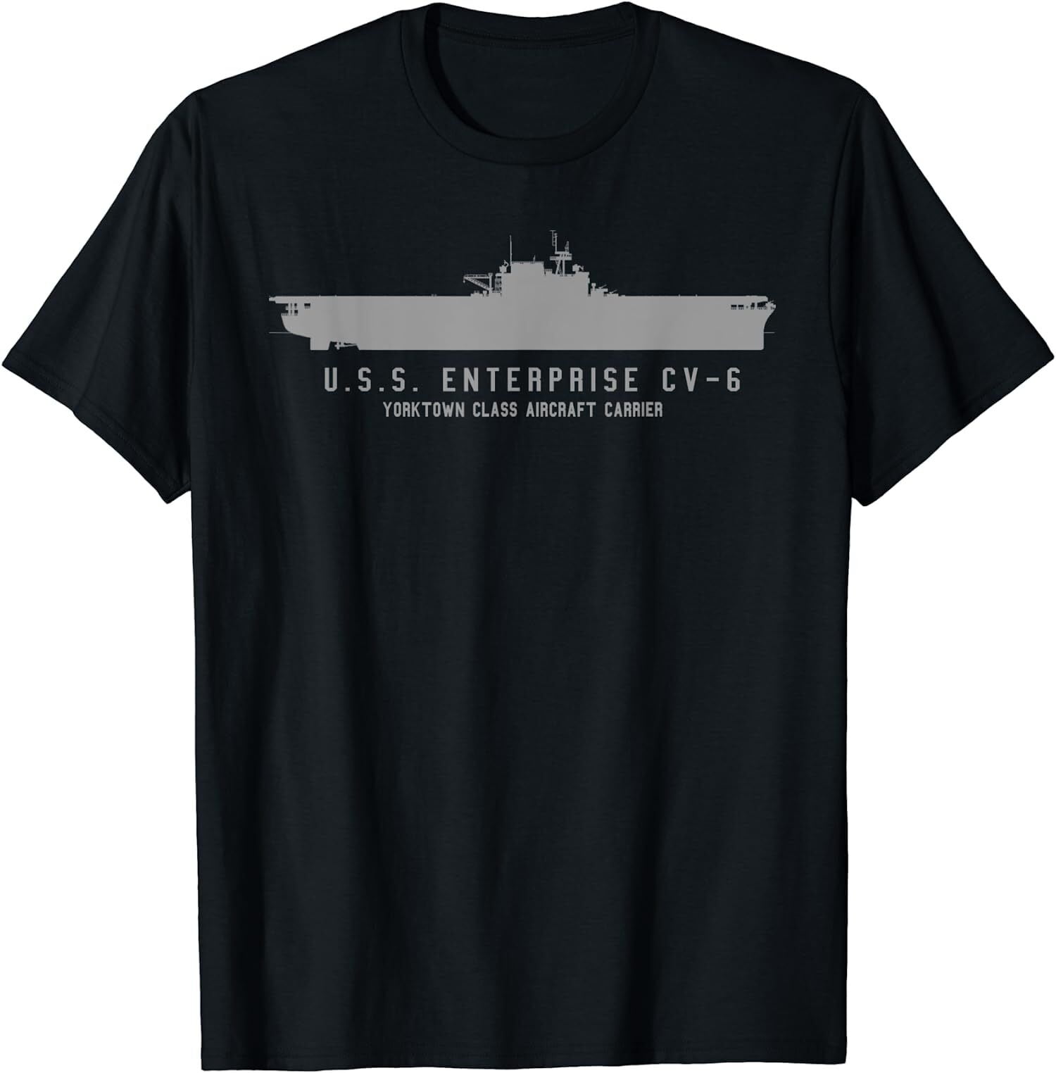 New Limited USS Enterprise CV 6 WWII Aircraft Carrier Tech T- - Walmart.com