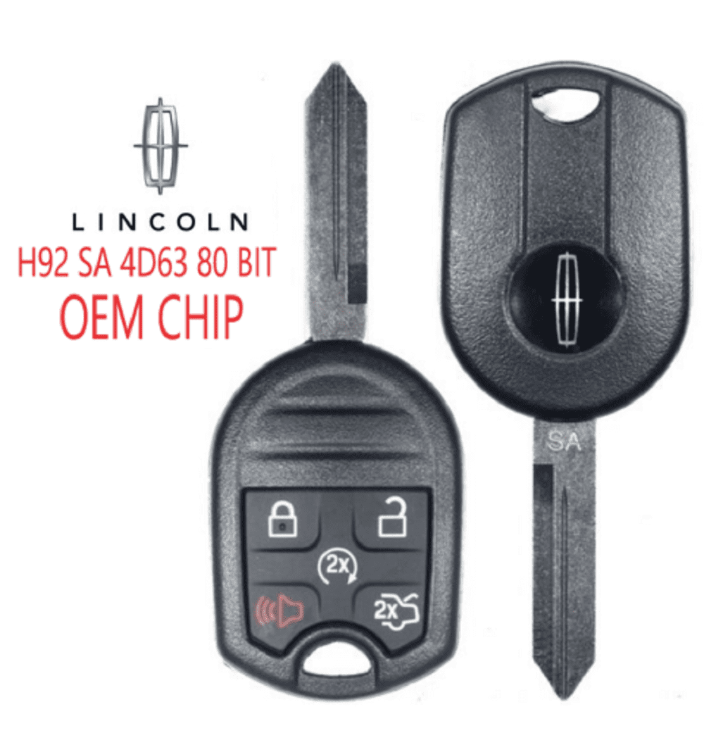 New Lincoln Mkx 2007-2015 5 Button Remote Key Fob Keyless Remote Start ...