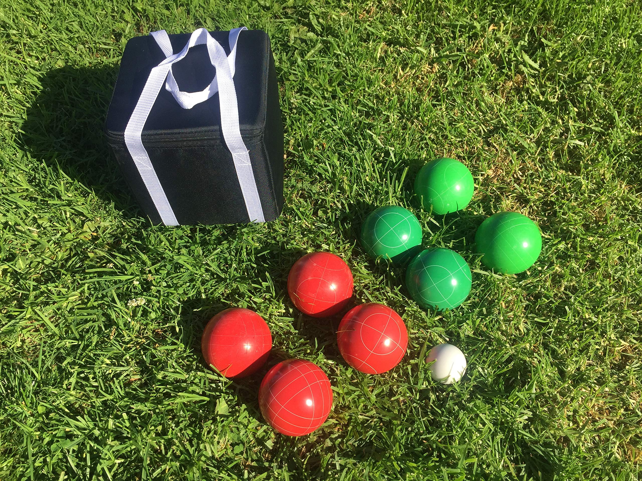 New Listing - (1 of 28) Unique Bocce Sets - 107mm with Green and Red ...