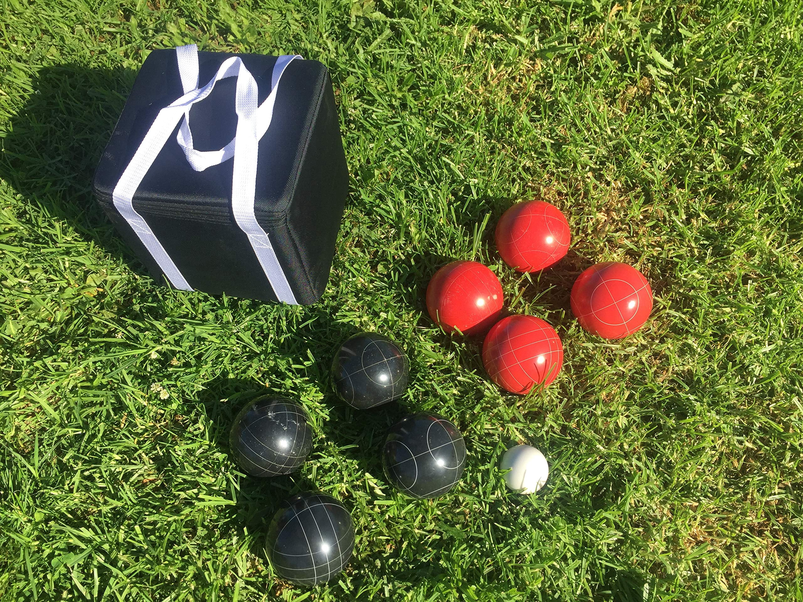 New Listing - (13 of 28) Unique Bocce Sets - 107mm with Black and Red ...