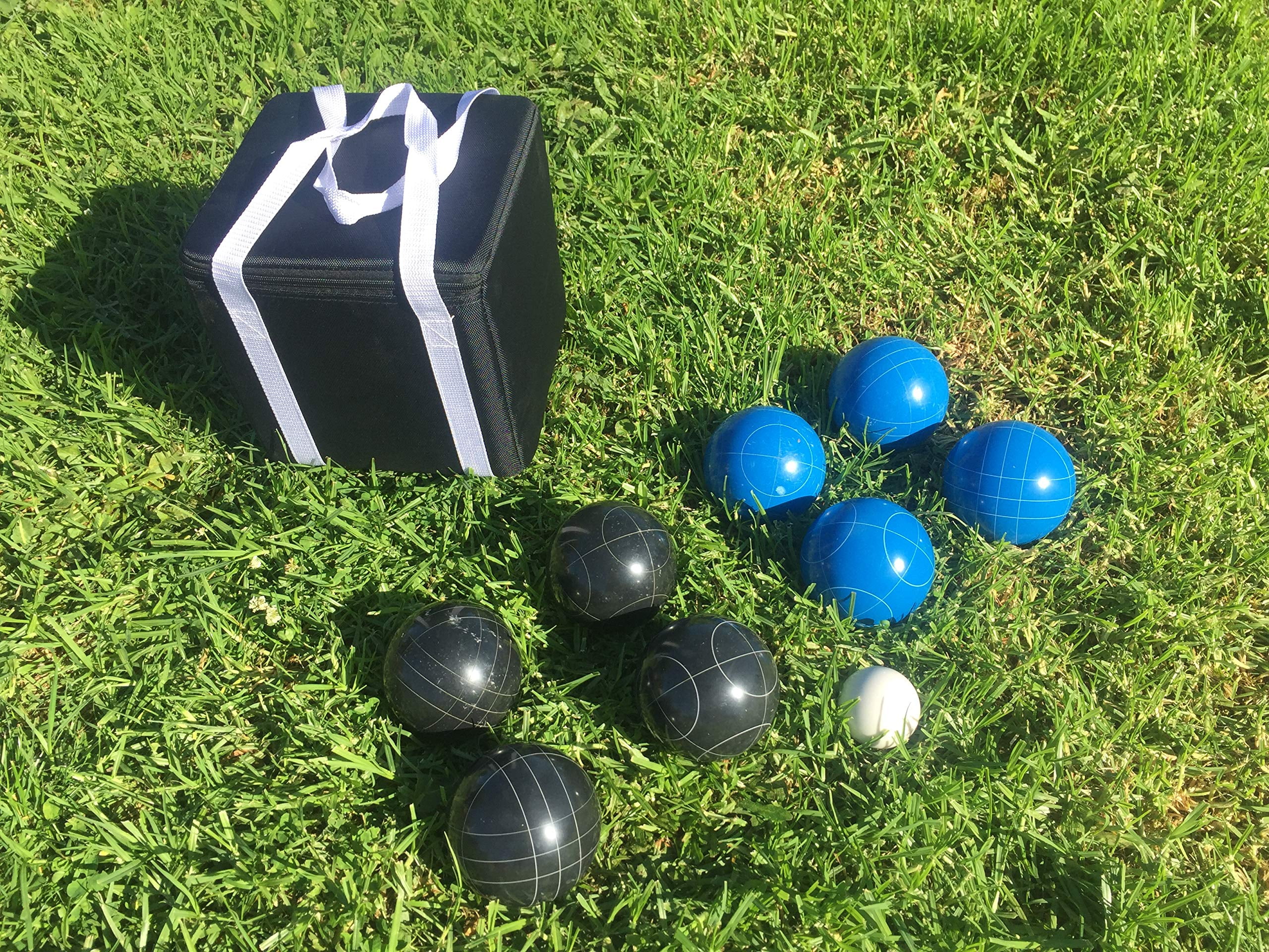 New Listing - (25 of 28) Unique Bocce Sets - 107mm with Blue and Black ...