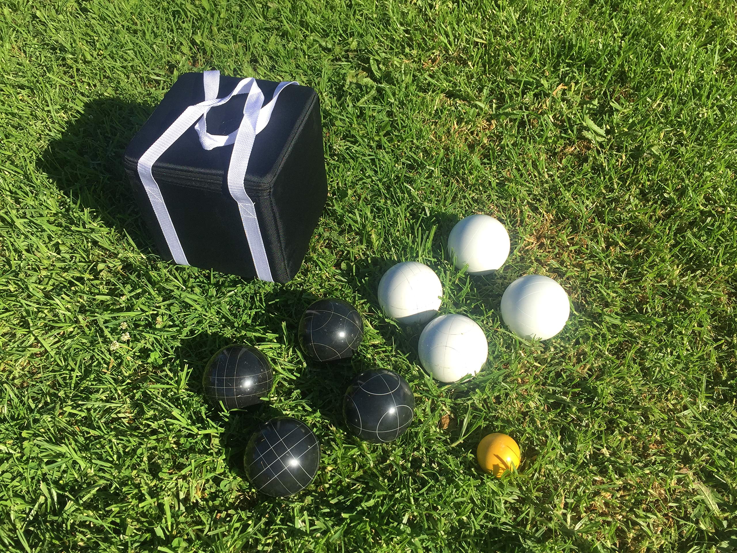 New Listing - (27 of 28) Unique Bocce Sets - 107mm with Black and White ...