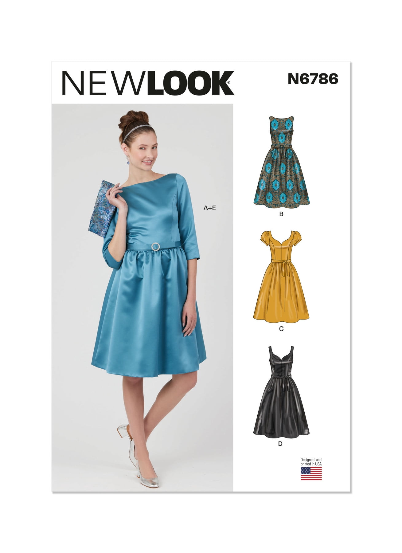 New Look Sewing Pattern 6786 - Misses' Dresses with Belt and Purse ...