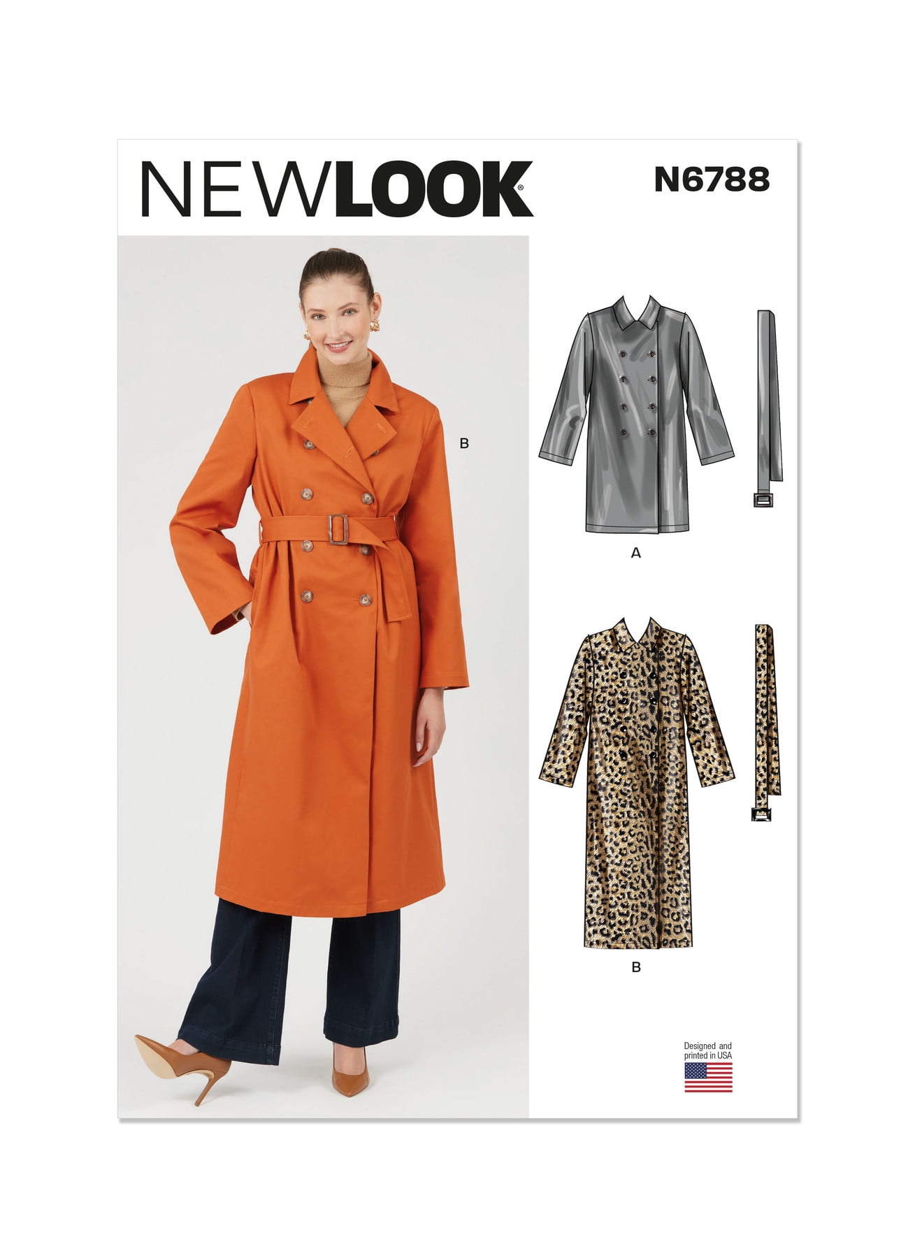 New Look Sewing Pattern 6788 - Misses' Trench Coat in Two Lengths and ...