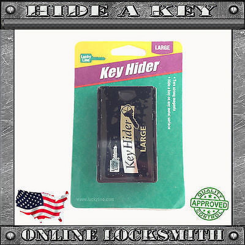 New Lucky Line 91501 Large Magnetic Key Hider Black Hide a Key Magnet ...