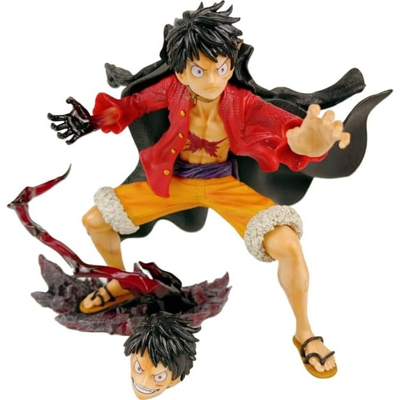 New Luffy Figure Fighting Monkey D. Luffy Replacement Head Anime ...